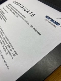 PESR Certificate - SFC Europe